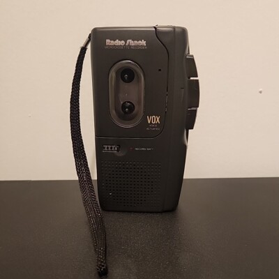 Radio Shack VOX Micro-17 Micro Cassette Recorder Model 14-1178 Black | eBay
