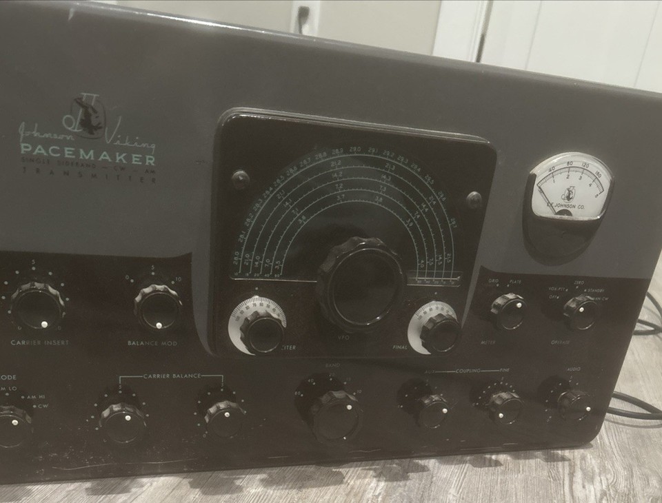 RARE Vintage Johnson Viking Pacemaker SW AM Transmitter Amateur Ham ...