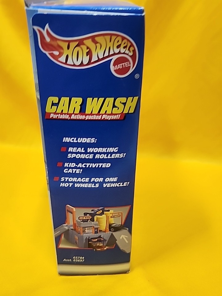 1998 Mattel HOT WHEELS Car Wash & Blue Chevrolet Corvette 65784 NOS ...