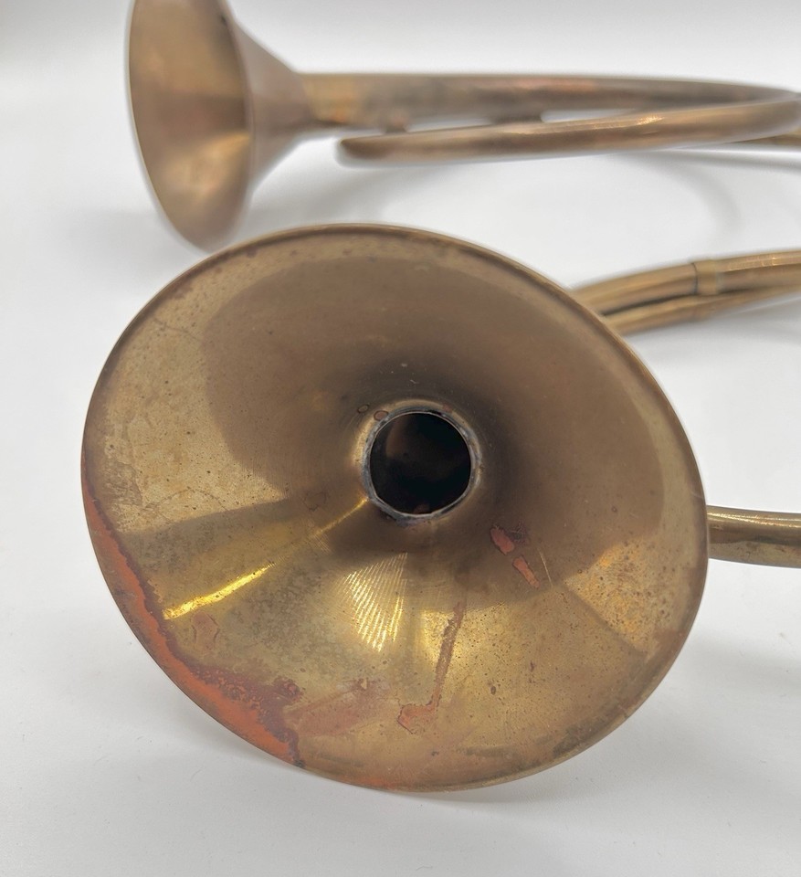 Vintage Brass French Horns Christmas Wall Decor 12” Set of 2 | eBay