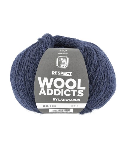 Pelote de Laine et Alpaga RESPECT - Wool Addicts. Color : 0035 Bleu ...
