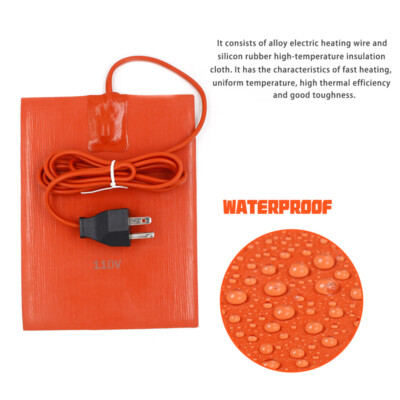 300W 110V Auto Engine Oil Pan Heater Engine Oil Heater Silicone Heater ...