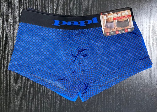 papi Mens Brazilian Microflex Trunk Boxer Briefs 2PK Comfort Fit ...