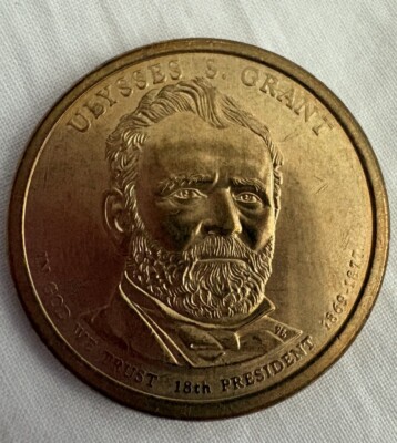 RARE Antique Ulysses S. Grant $1 Dollar Coin 1869-1877 - 18th President ...