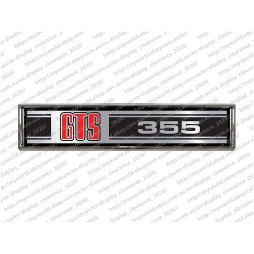 #2001 BADGE TO SUIT HOLDEN HJ GTS 355 CHROME CAR EMBLEM | eBay Australia