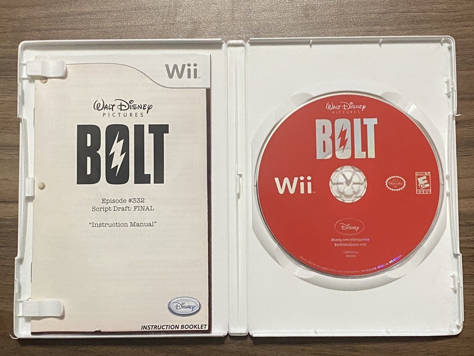 Disney Bolt (Nintendo Wii Wii U) Game Complete With Manual 712725005221 ...