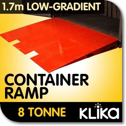 8T STEEL CARGO SHIPPING CONTAINER FORKLIFT LOADING RAMP 1.7M | eBay ...