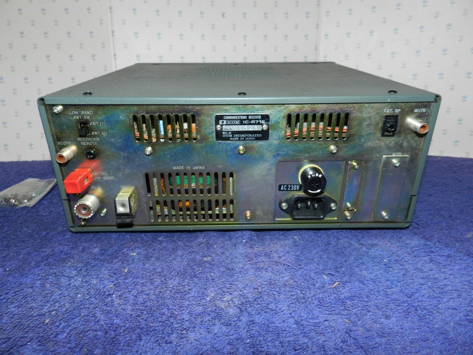 ICOM IC-R71E HF -Shortwave Receiver-AM-SSB-CW-0,1-30MHz Tested W Box ...