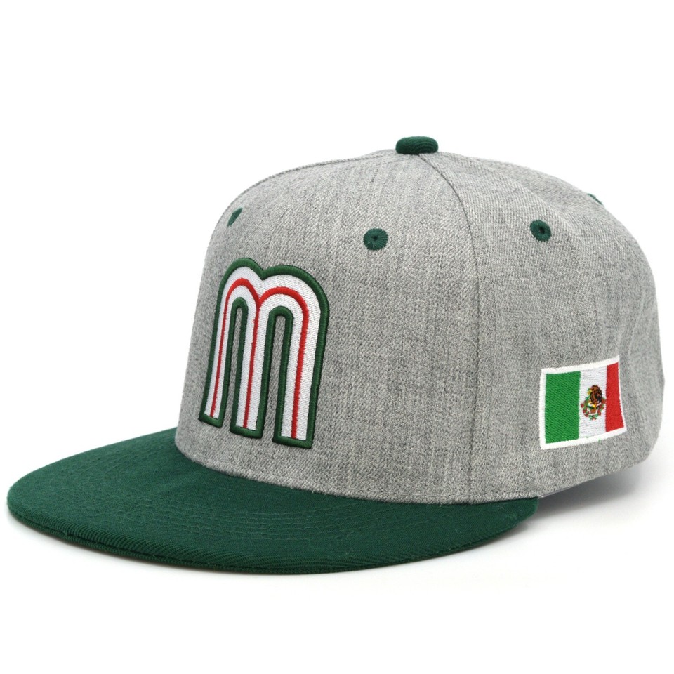 Mexico Snapback Hat Flag 3D M Embroidery Mexico Baseball Acrylic Cap ...