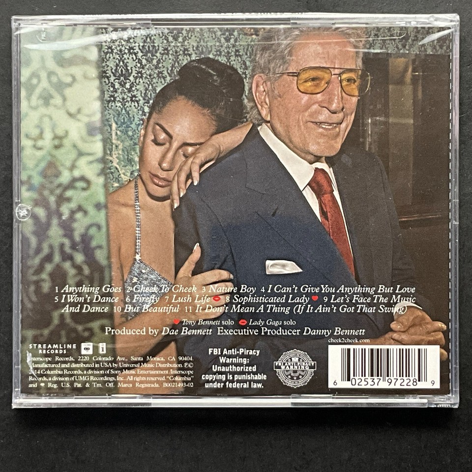Tony Bennett & Lady Gaga, Cheek To Cheek, Sealed CD 602537972289| eBay