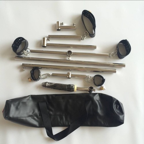 Bondage Stainless Steel Frame Furniture Handcuffs Ankle Cuffs Restriant ...