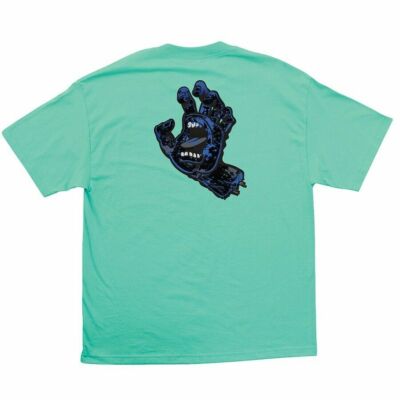 Santa Cruz SCREAMING HAND SPLATTER Skateboard T Shirt CELADON | eBay
