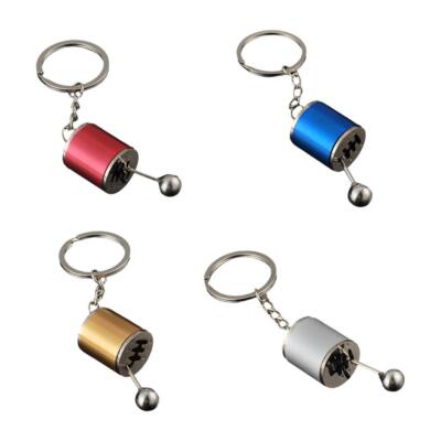 Gear Knob Gear 6 Speed Shift-Gear Box Metal Gear Stick Car Keyring ...