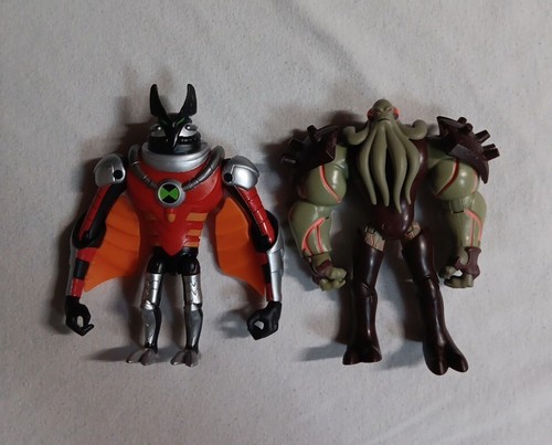 2x Ben 10 Figures - Vilgax & OMNI-Kix Armor Jetray 5" | eBay