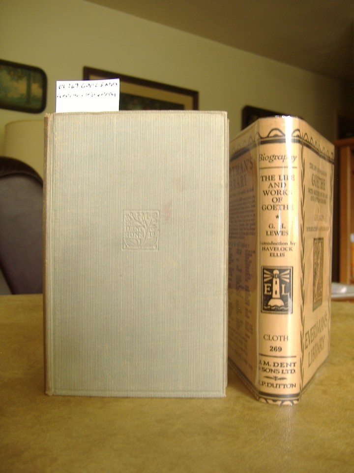 101-Year-Old Everyman’s Library 269 The Life of Works of Goethe ...