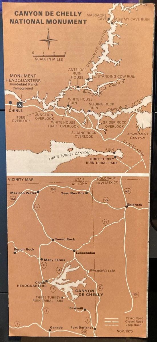 Canyon De Chelly National Monument Map
