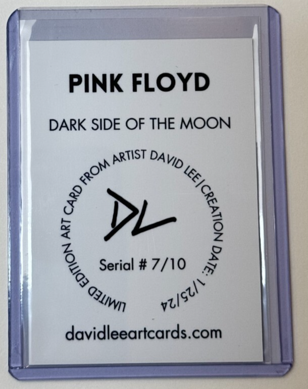 Pink Floyd Limited Edition Artist Signed Dark Side Of The Moon Trading ...