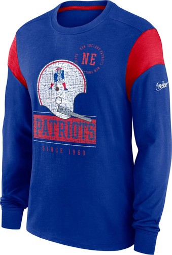 New England Patriots Shirt Nike Long Sleeve Vintage Retro Throwback Men ...