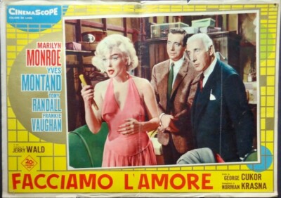 LET'S MAKE LOVE Italian fotobusta movie poster 5 MARILYN MONROE YVES ...