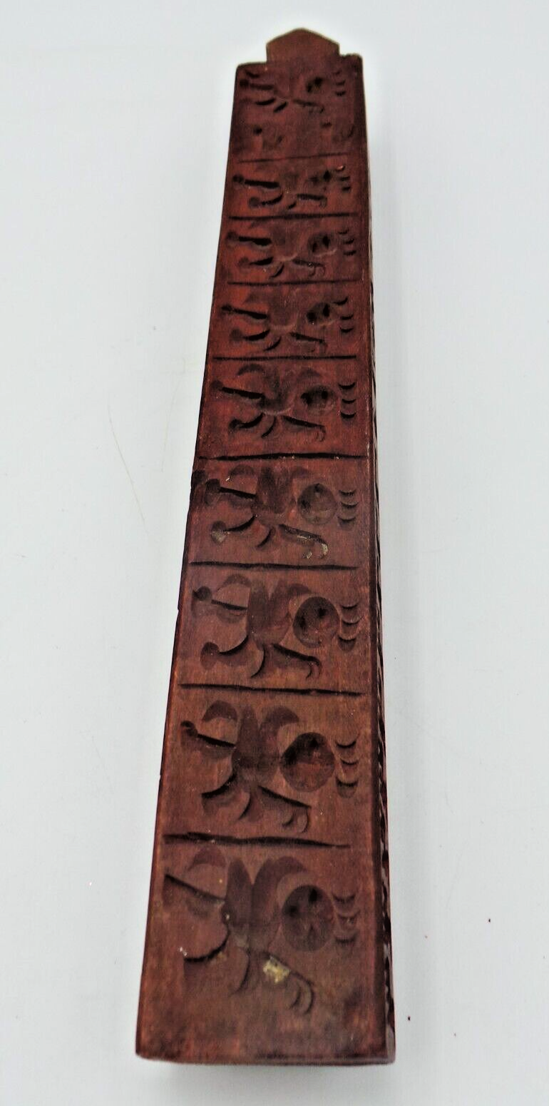 Antique Handmade Tibetan wood CARVED Torma Tsampa Sampar Mold Nepal ...