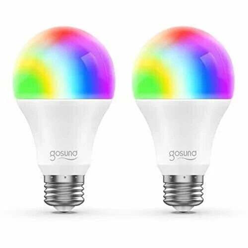 LED Bulb Pack Of 2 Smart WIFI Colour RGB APP Control Alexa Google Light ...