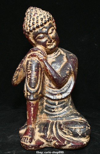 Old China Amber Buddhism Sleeping Shakyamuni Sakyamuni Amitabha Buddha ...