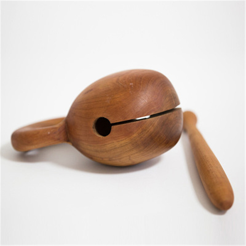 KOREA MOKTAK WOODEN FISH TRADITIONAL BUDDHIST MUYU ALMOND WOOD BLOCK ...