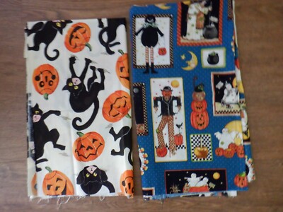 Halloween Fabric Daisy Kingdom "Gore E Patch" & Alexander Henry ...