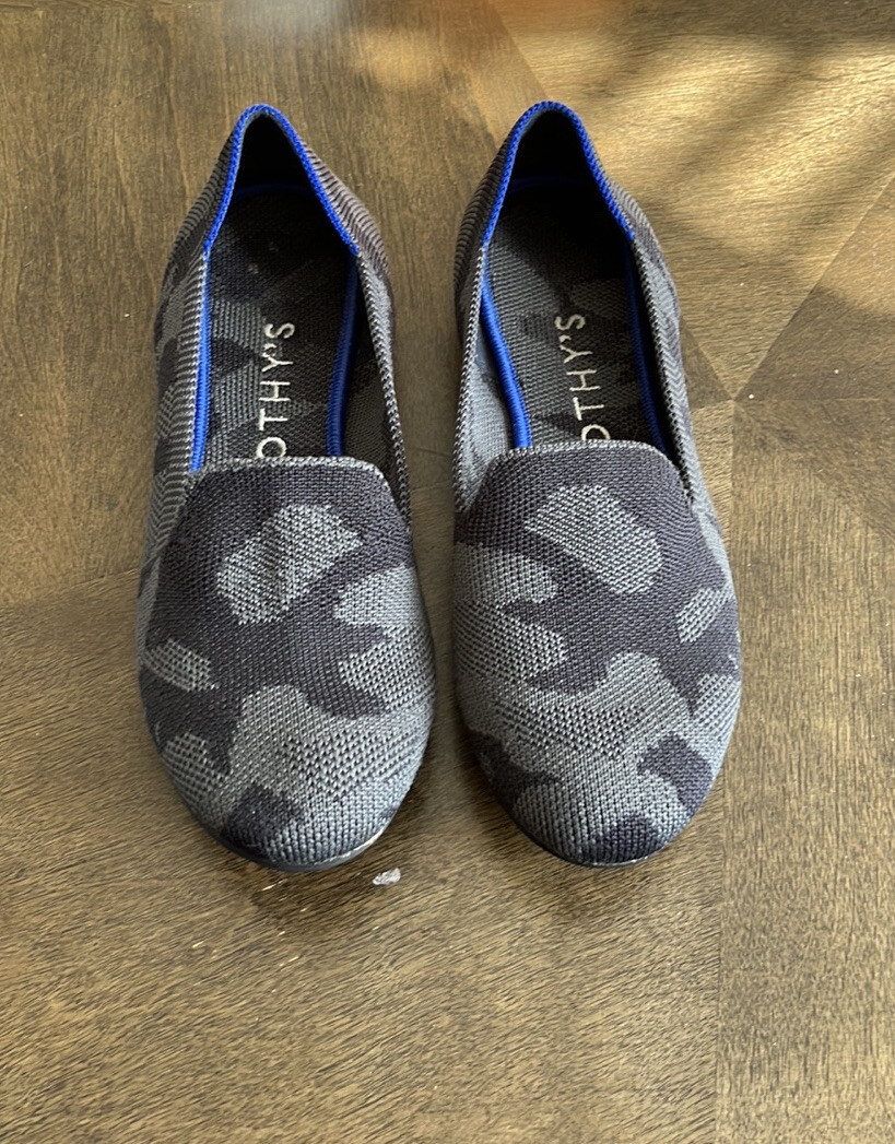Rothys The Loafer in Rare Discontinued Dark Grey Camo… - Gem