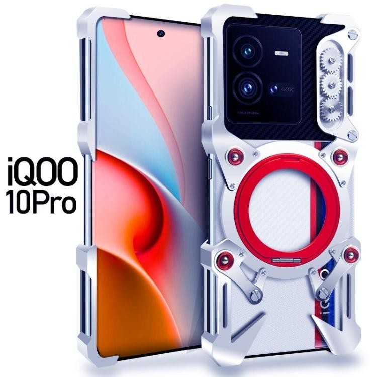 For vivo iQOO 13 / iQOO 12 11 10 9 Pro Rimless Stand Bumper Case Metal ...