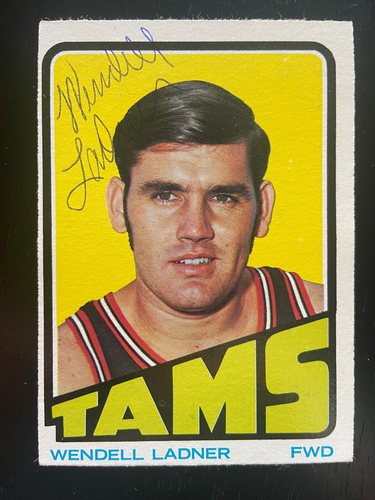 Wendell Ladner Autographed 1972-73 Topps Basketball Card #226 Died 1975 ...