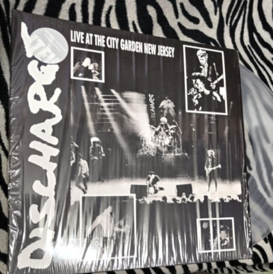 DISCHARGE LIVE NEW JERSEY 12" CLEAR VINYL LP RARE PUNK 2016 LET THEM ...
