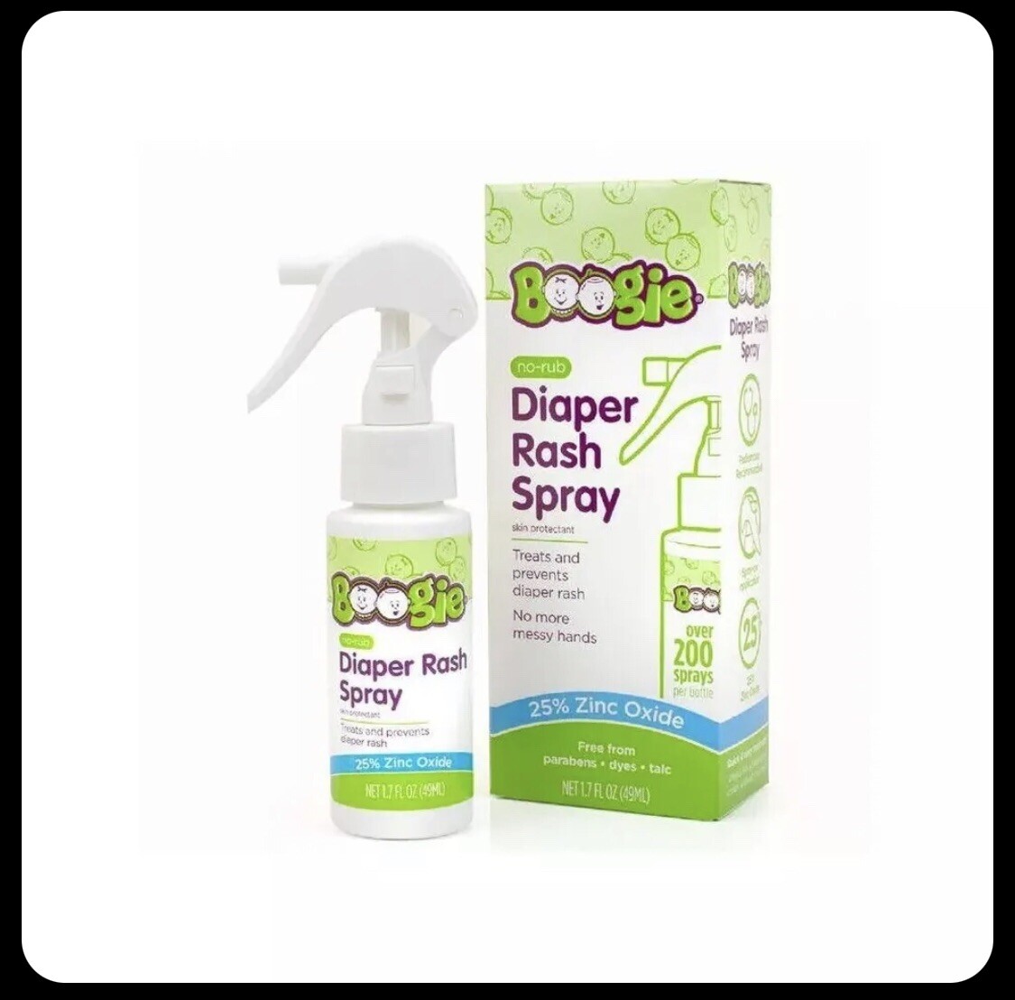 Boogie Bottoms No-Rub Diaper Rash Spray, 1.7 fl oz + Exp 07-25 | eBay
