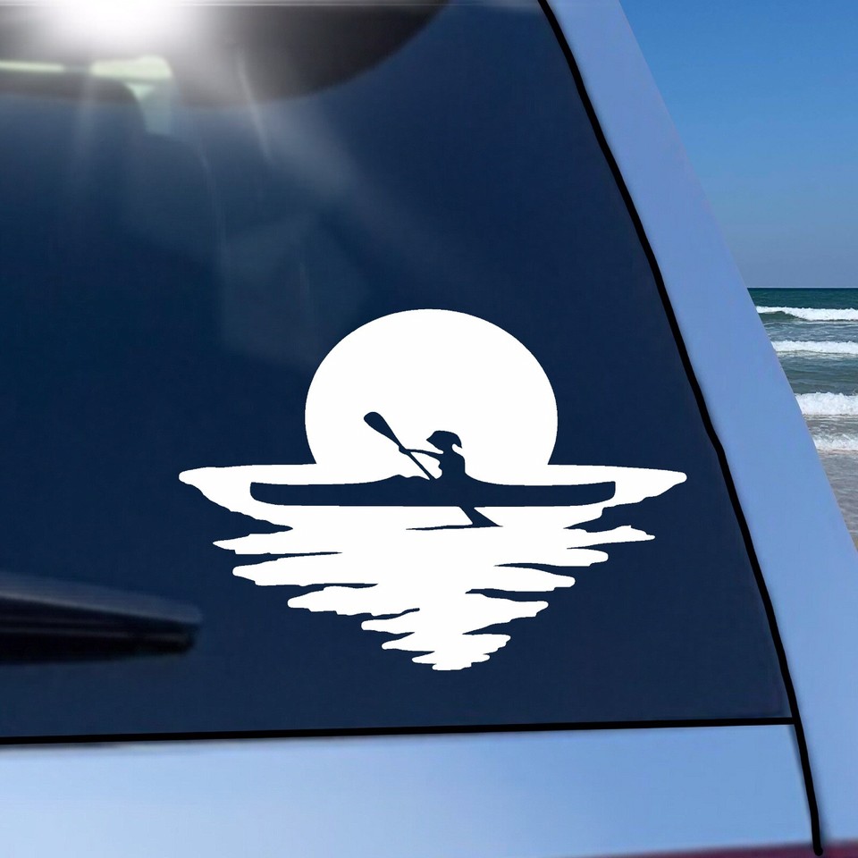 Kayak Decal For Car Or Truck Windows. Outdoor Water Sports Decals. | eBay