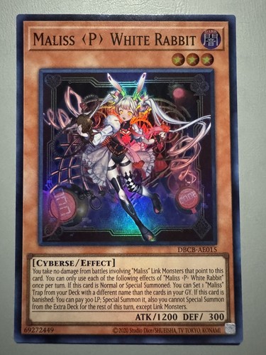 YUGIOH MALISS P WHITE RABBIT ASIA ENGLISH EDITION DBCB-AE015 SUPER RARE ...