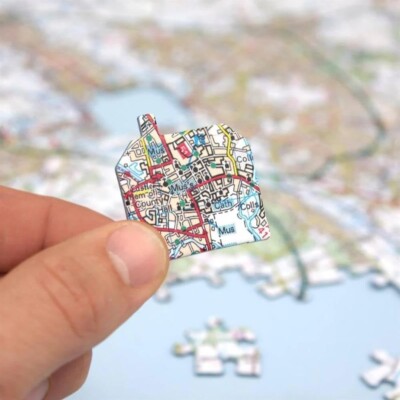 Personalised Map Jigsaw Puzzle 400pc Custom Postcode Gift UK | eBay UK