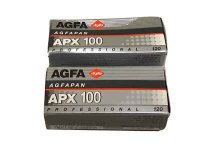 2 Agfa Agfapan Pro APX 100 | 120 Format Black And White Film | Expired ...