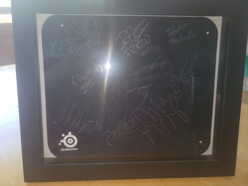 SHROUD Autographed Steel Series Mouse Pad CSGO CS2 PRO LEGENDS ...