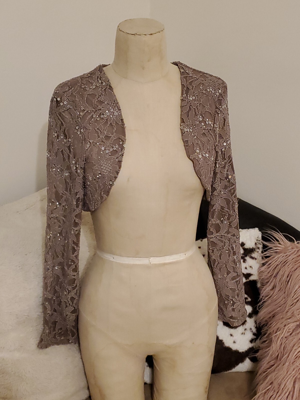 VTG 90s Y2K Bolero BabyDoll Cropped Micro Cardigan To… - Gem