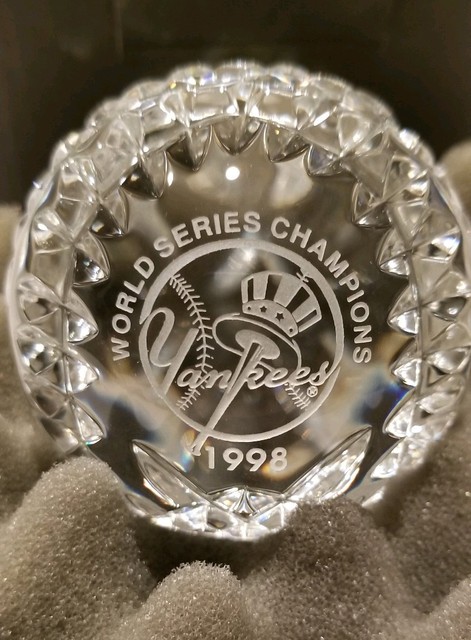 Waterford Crystal Baseball Yankees 1998 World Series Crystal ...
