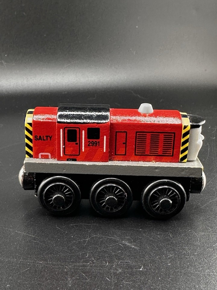 Thomas Wooden Railway Salty Red Train Engine Learning Curve 2003 Vtg | eBay