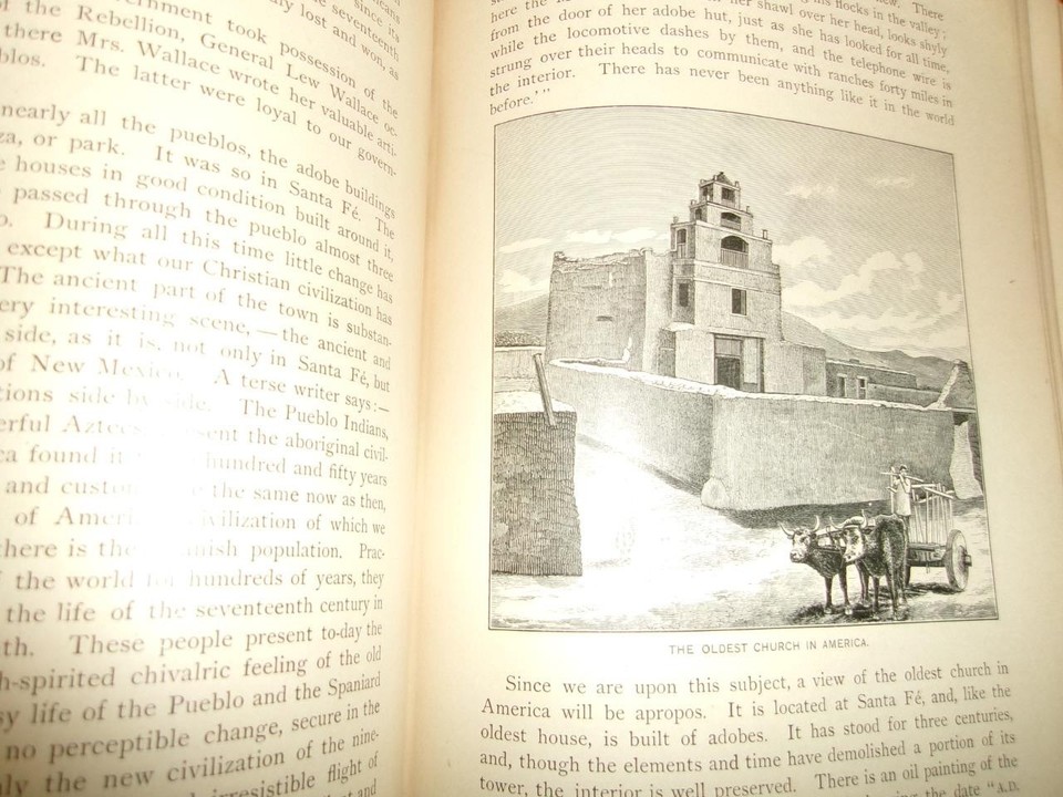 1892 INDIAN WARS OLD WILD WEST RAILROADS PIONEER GUIDE MINING FARM ...