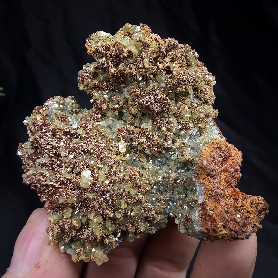 VERY NICE 2 5/8 INCH ADAMITE CRYSTALS ON LIMONITE | eBay