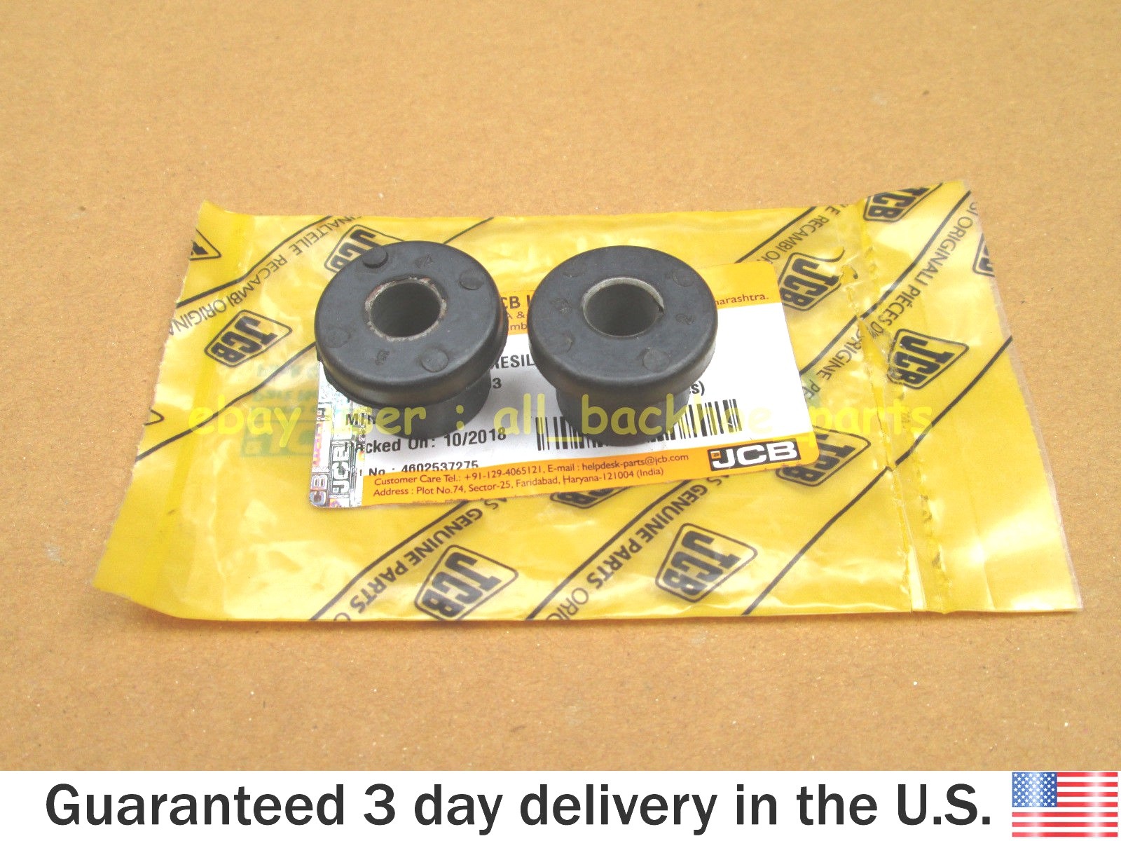 JCB BACKHOE - GENUINE JCB MOUNT RESILIENT, SET OF 2 PCS. (PART NO. 255/ ...