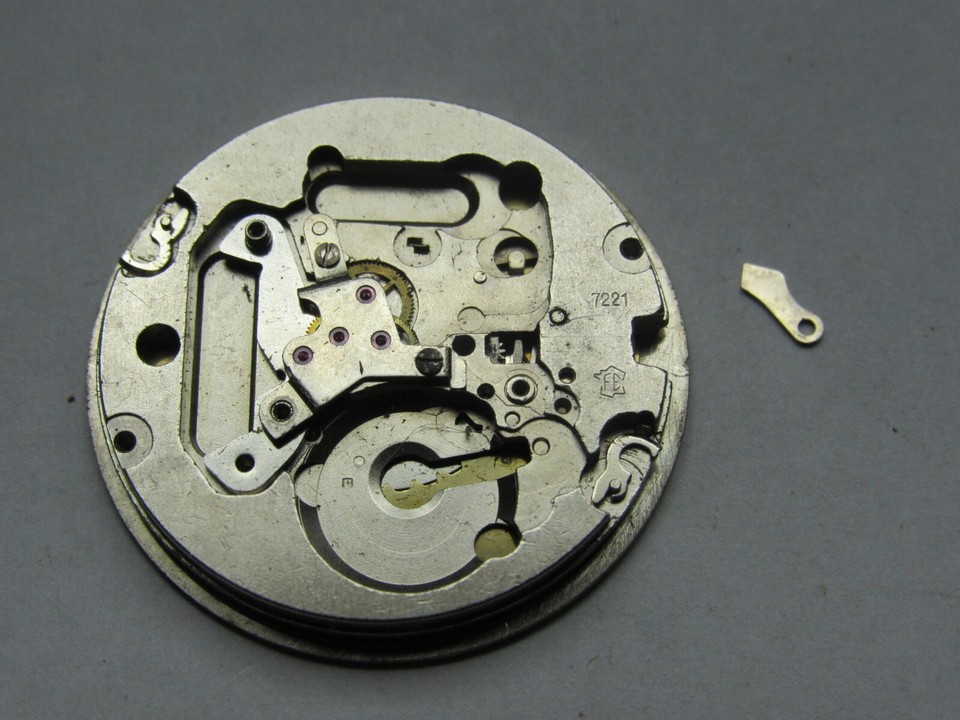 FE France Ebauche Cal. 7221 Pontiac Movement + Dial for Parts/REPAIR ...