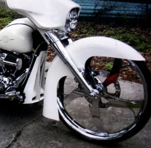 CUSTOM CHIN SPOILER 2009-13 HARLEY TOURING BAGGER MODELS STREET ROAD ...