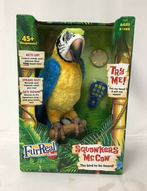 FurReal Friends Squawkers McCaw 16" Remote Controlled Interactive ...