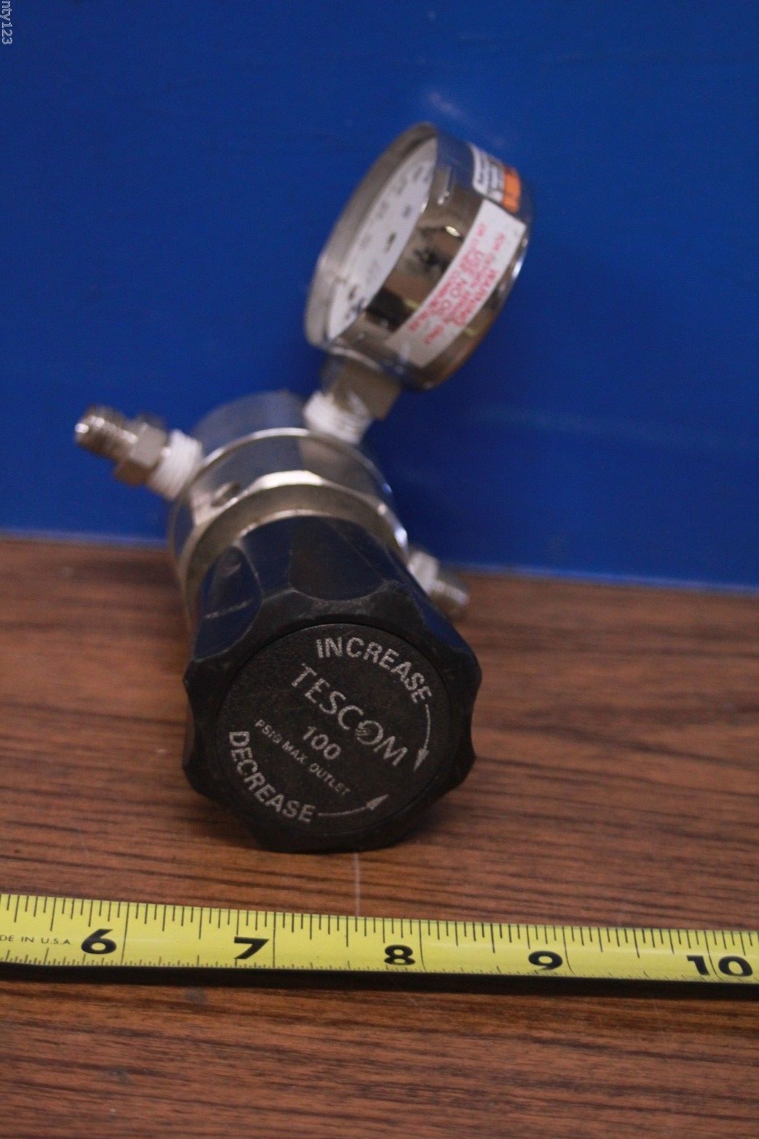 Tescom 100 Gas Regulator ATO11152E with Gauge SS 100 PSI | eBay