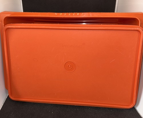 Tupperware Orange Large Storage Container With Lid 1431-5 | eBay