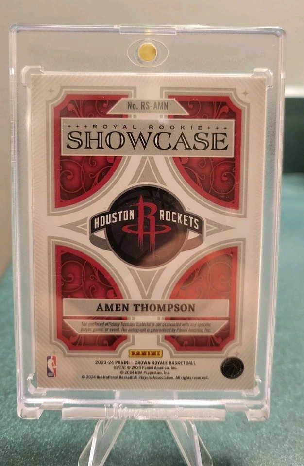 2023 Panini Crown Royale Amen Thompson /25 Rookie Patch Auto Showcase ...